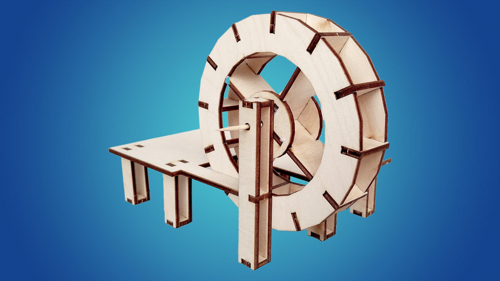 Водяная мельница - Модель для сборки
