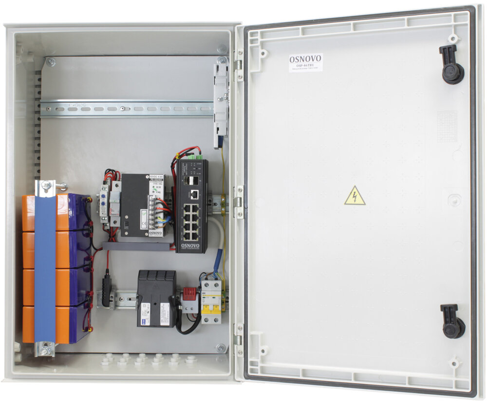 OSP-46TB1(SW-80802/ILS(port 90W)) / Коммутатор OSNOVO Уличный L2+ коммутатор на 10 портов с термост