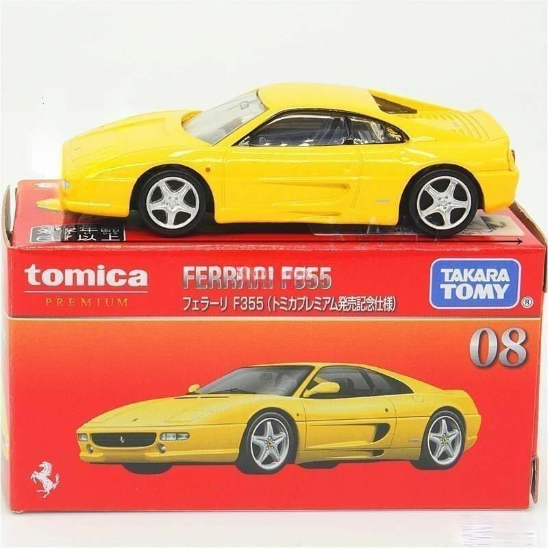 Машинка TOMICA TOMY 1/64 TP08 Ferrari F355 First Edition Yellow Premium Подарок детям коллекции игрушек из сплава автомобилей