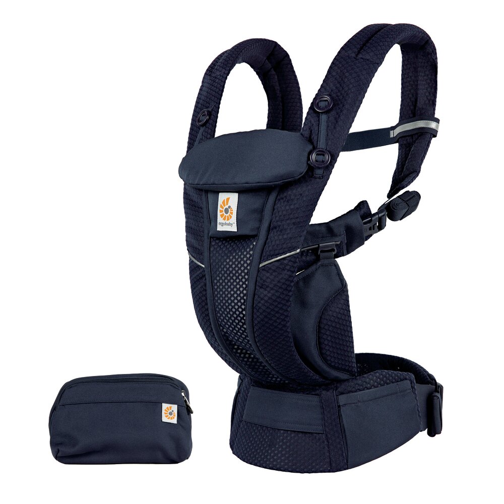 Эргорюкзак- хипсит для малышей от 0 / Ergobaby OMNI Breeze - Onyx Black/ сумка рюкзак для мамы