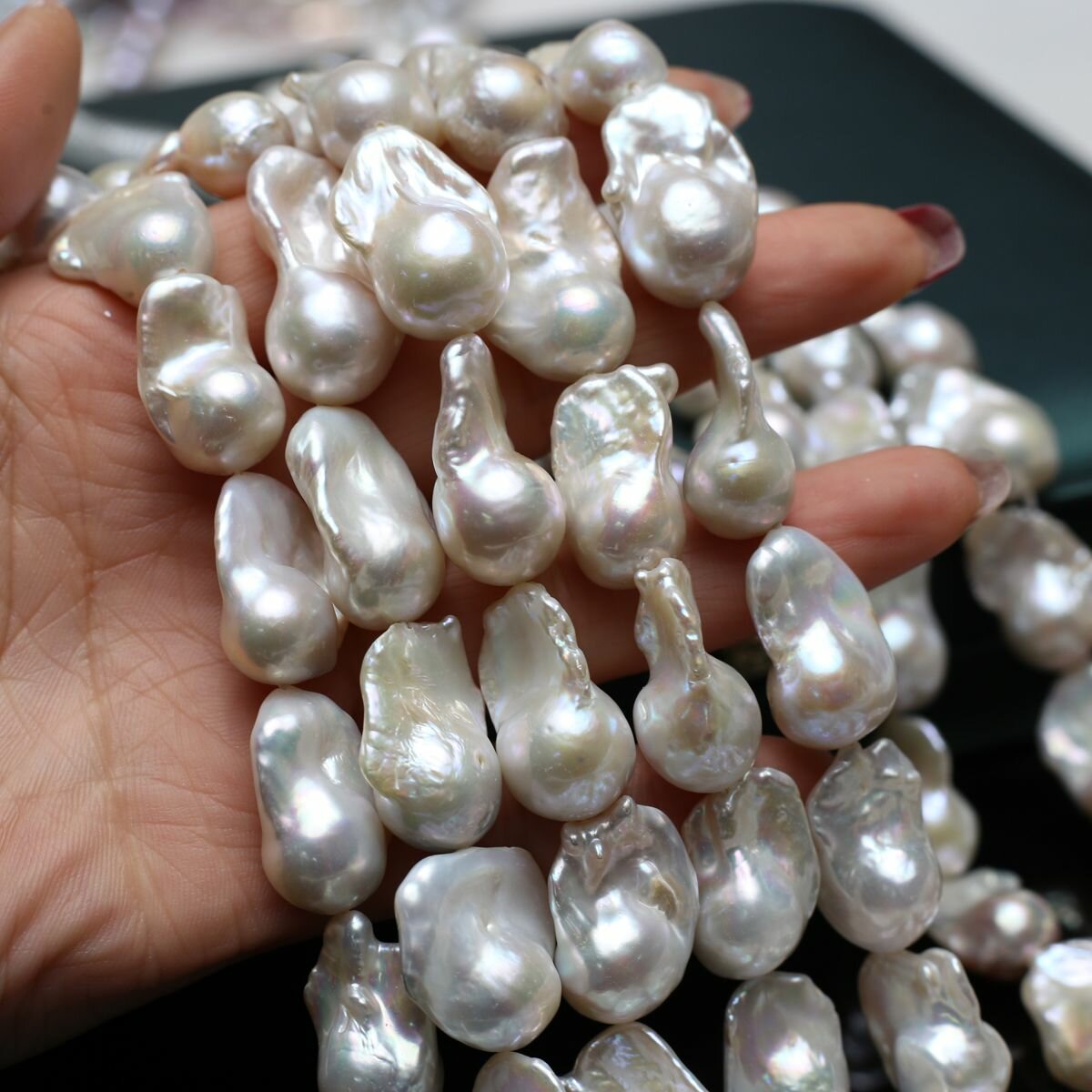 Крупный барочный жемчуг премиум-класса, натуральный, для элитной бижутерии