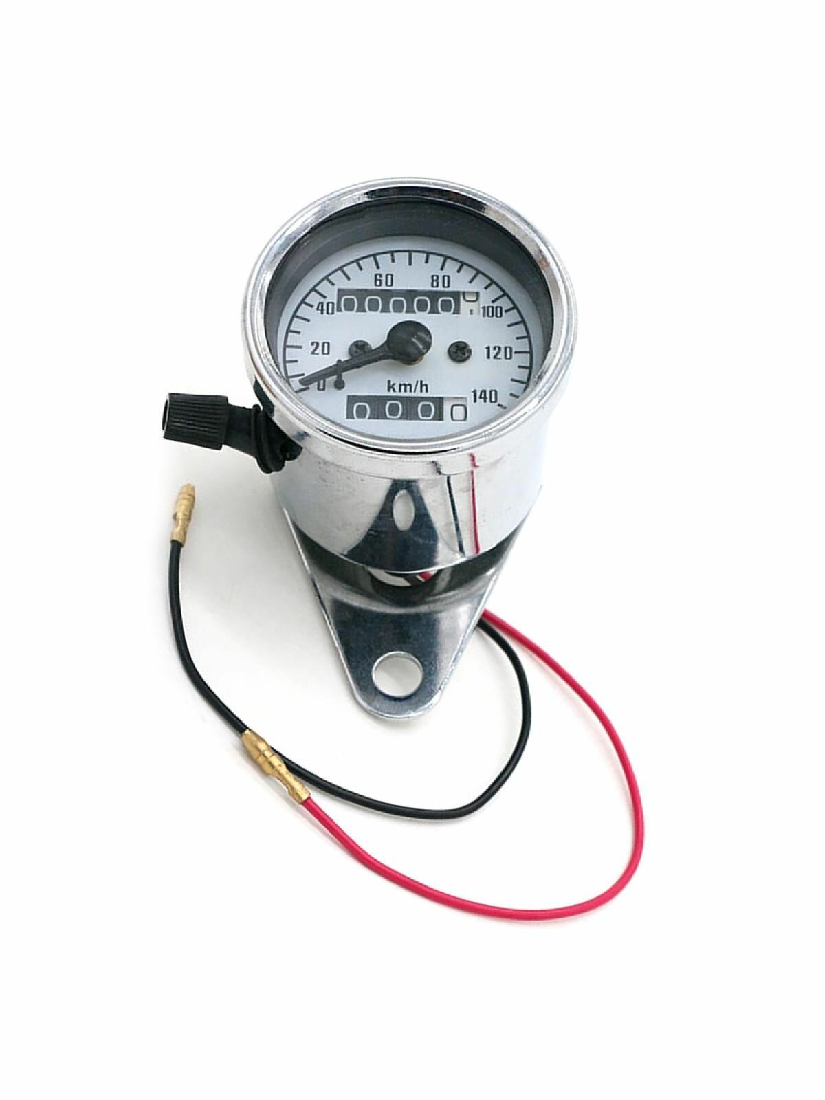 Мотоаксессуары, Модифицированный ретро-счетчик одометра спидометра мотоцикла-серебристый