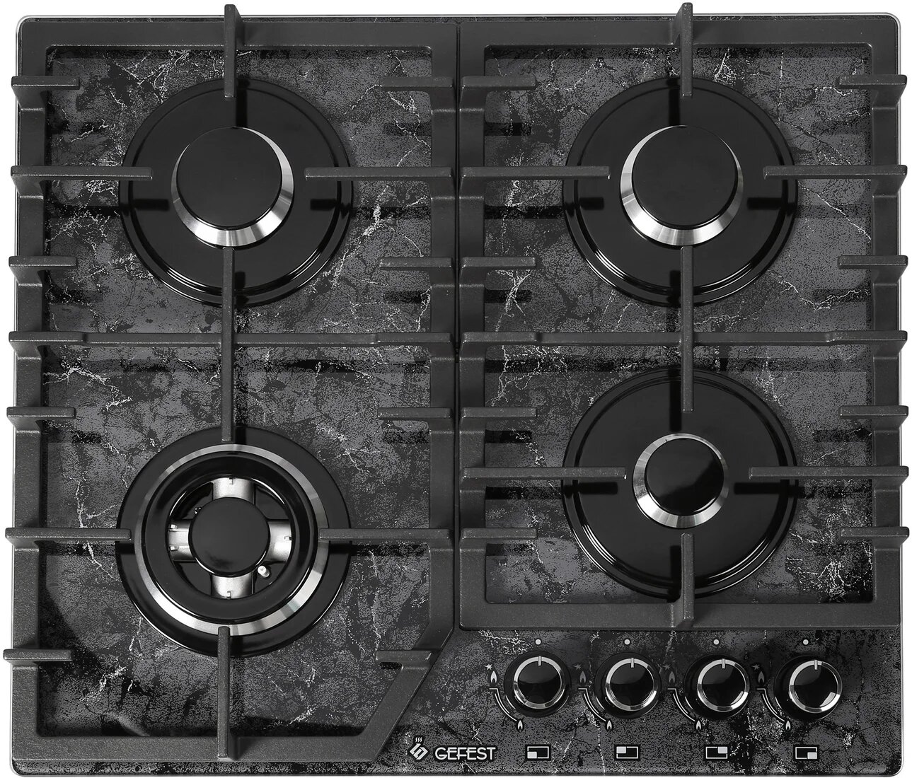 Газовая варочная панель Gefest ПВГ 2232-01 (закаленное стекло)