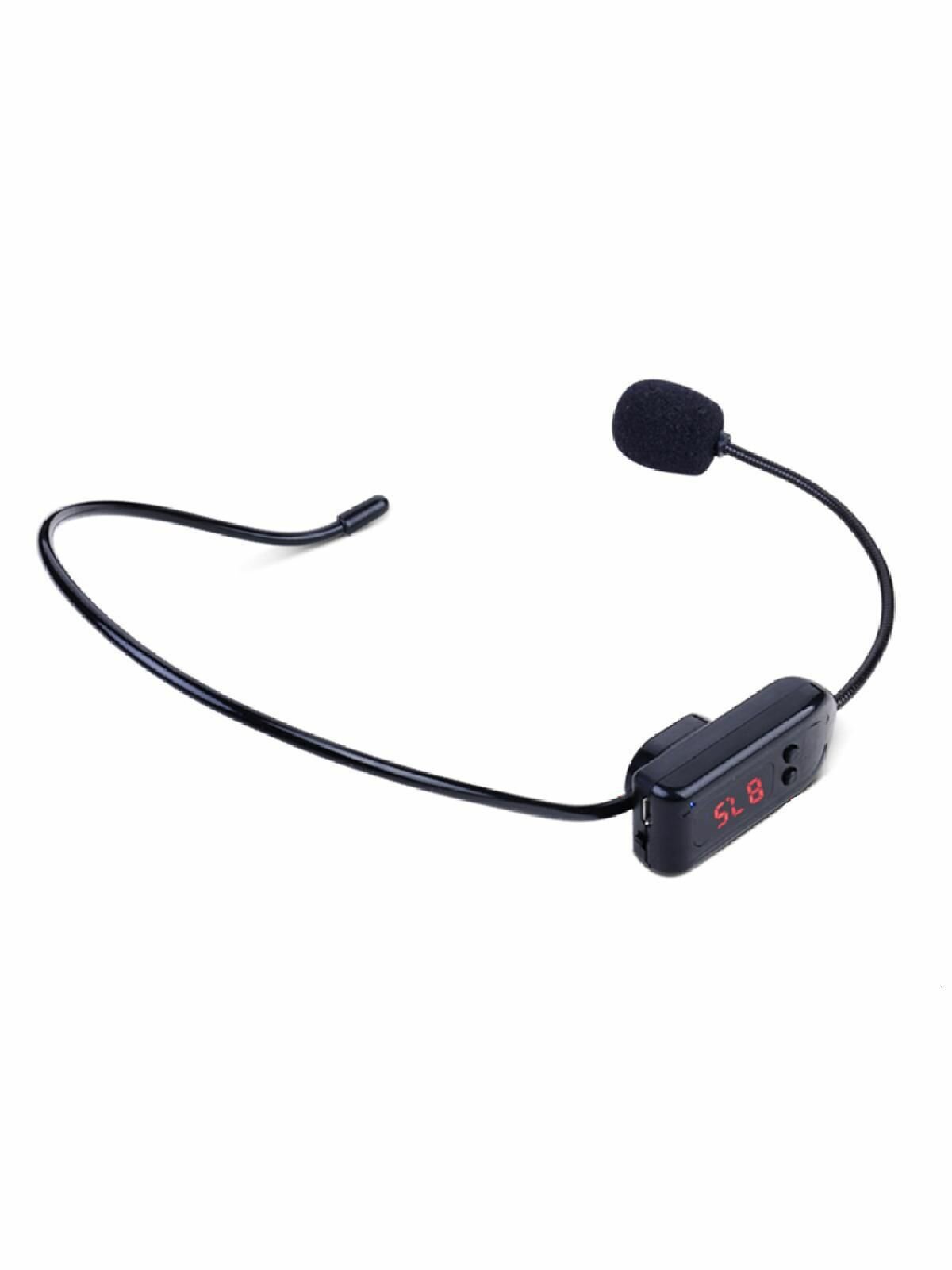 Микрофон беспроводной FM-гарнитуры, черный