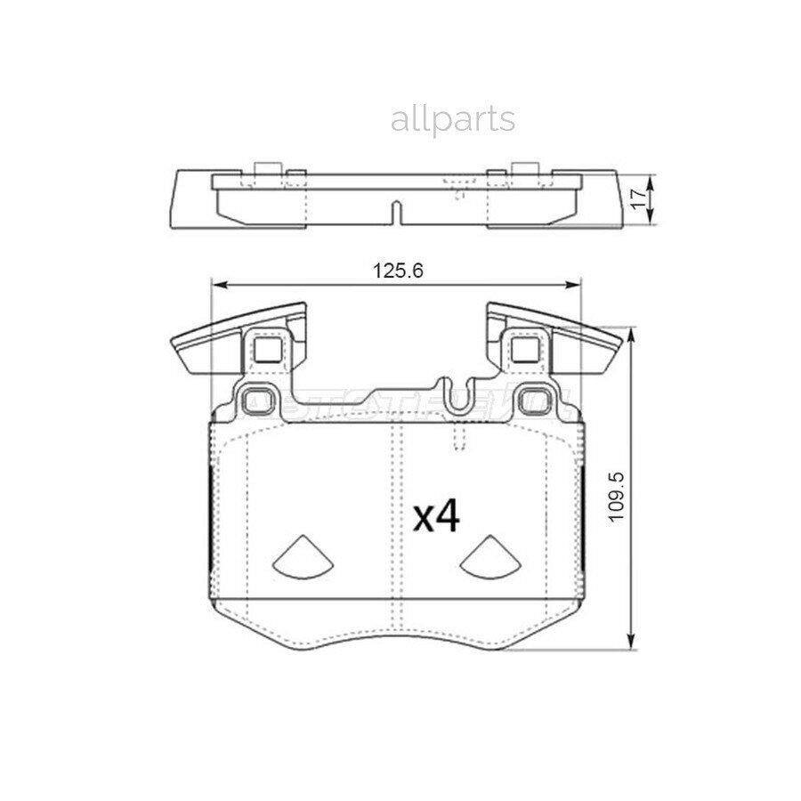 SAT ST-28-0243 Колодки тормозные (Спереди) Mercedes-Benz GLC 14-