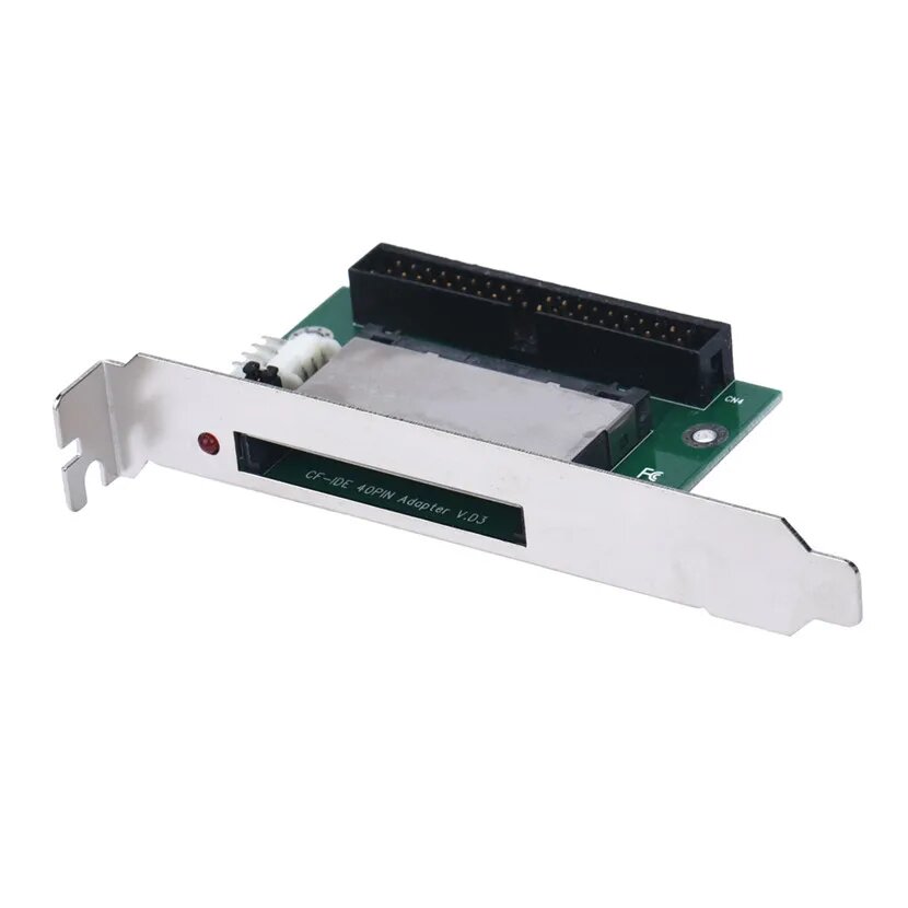40-контактный переходник с ATA IDE на компактную флэш-память CF, с кронштейном PCI, задняя панель