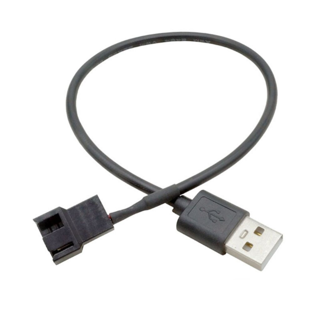 Многофункциональный кабель USB-4PIN для подключения вентилятора USB-штекер к 3Pin/4Pin Вентилятору в оплетке