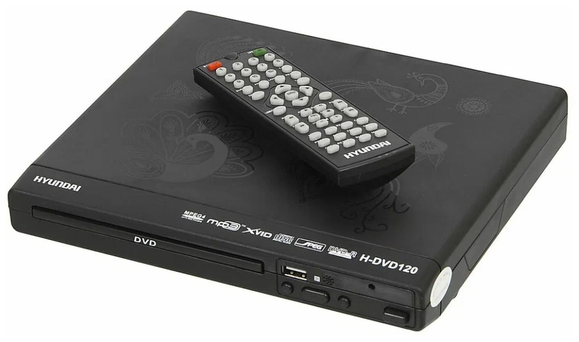 Медиа и видеоплееры Hyundai Проигрыватель DVD Hyundai H-DVD120 Чёрный
