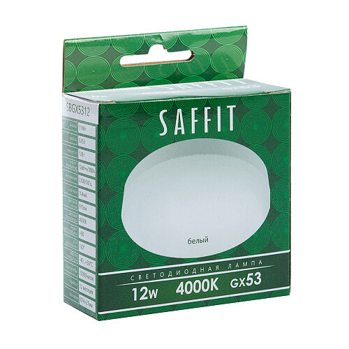 Лампа cветодиодная, (12W) 230V GX53 4000K/10шт