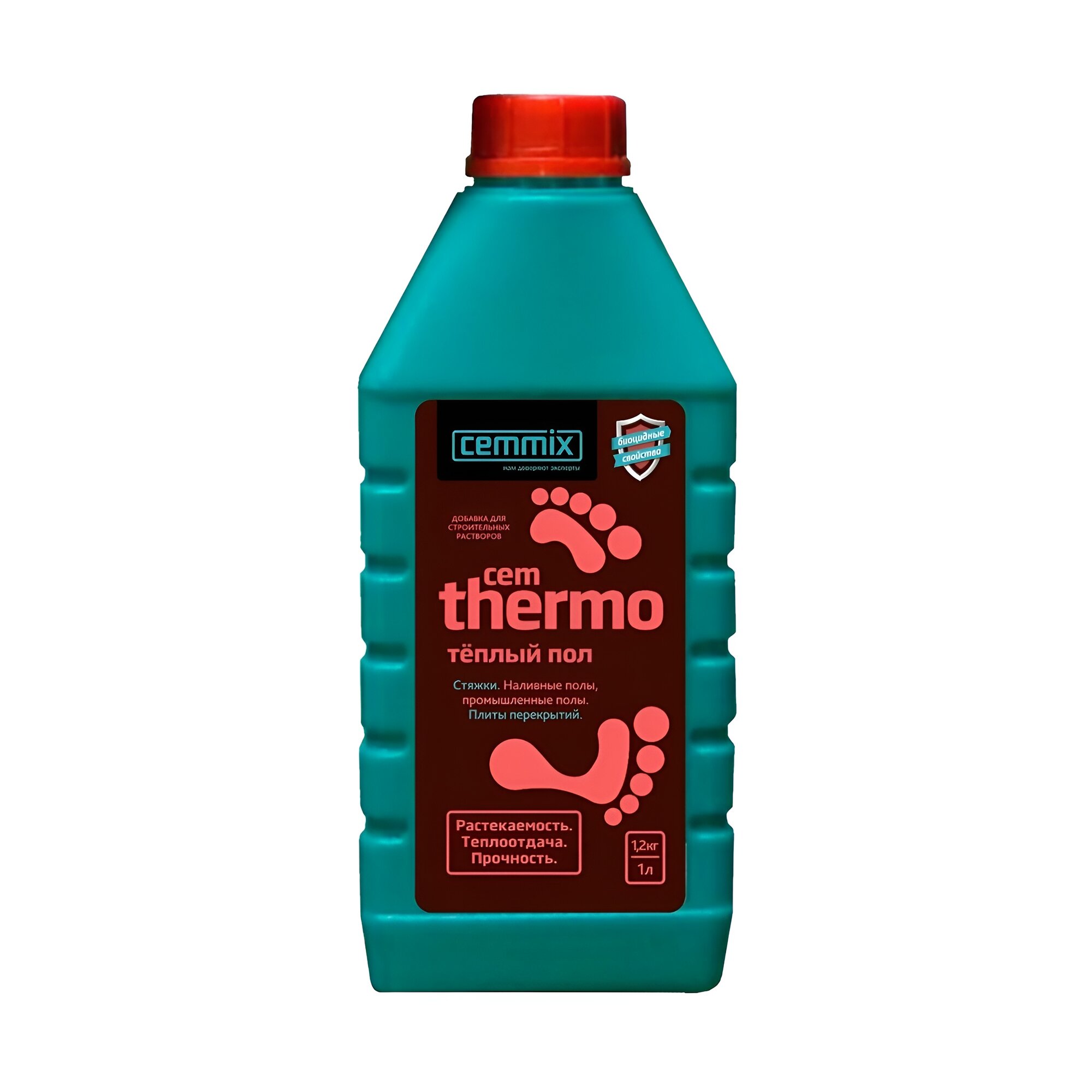Добавка для теплых полов Cemmix CemThermo, 1 л, светло-коричневая жидкость