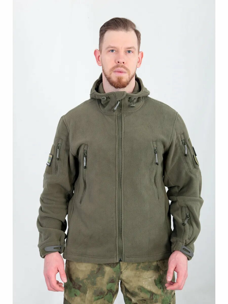 Толстовка спортивная ANA Tactical Дамаск, размер 46-48/188, , оливковый — фото 1
