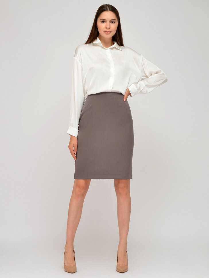 Юбка женская офисная классическая юбка карандаш с подкладом прямая узкая