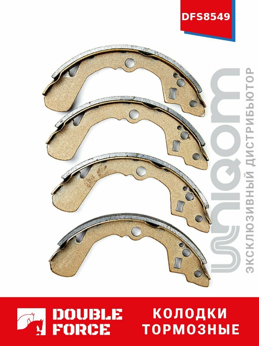 Колодки тормозные задние барабанные Daihatsu PYZAR 1996 - 2002 / Suzuki Aerio 2001 - 2007 / Suzuki CULTUS 1995 - 2002 / Suzuki Liana 2002 - 2007 / Suzuki Swift 2004 - 2010 Double Force DFS8549