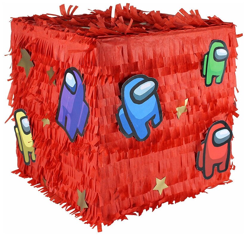 Пиньята ГК сфера "КУБ", для фотосессии, без наполнения, 25x25x25 см