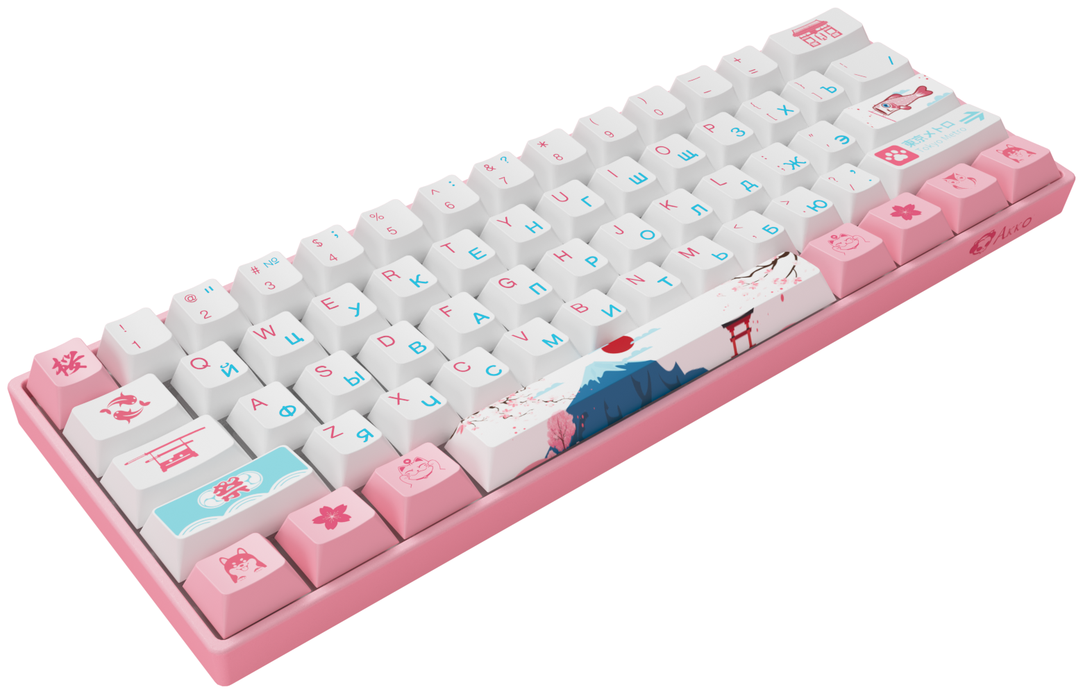Игровая механическая клавиатура AKKO 3061 World Tour Tokyo R2 (Rus), CS ...