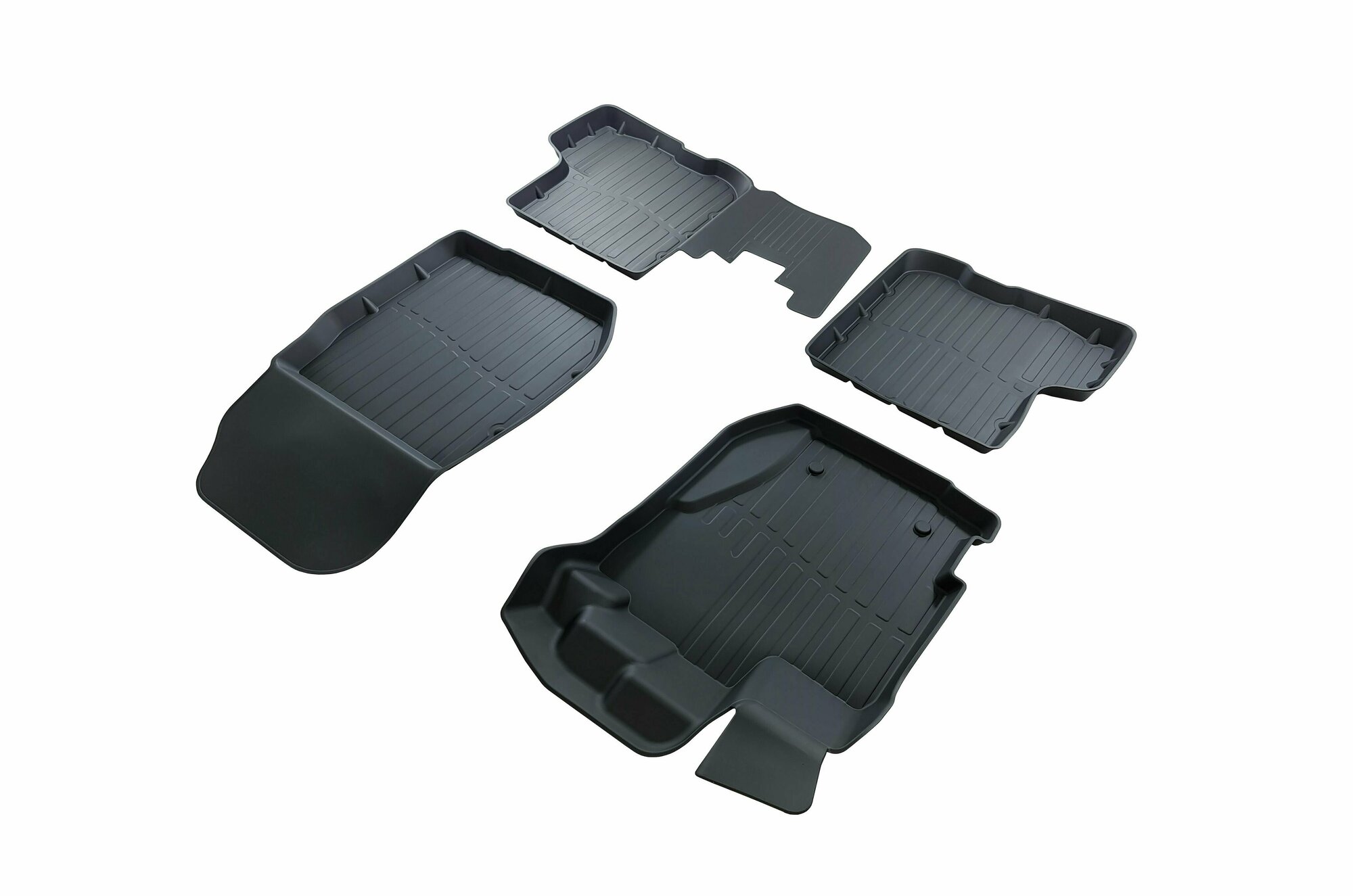 Коврики для салона резиновые SRTK 3D Premium для Renault Duster 2WD/4WD (2021-)