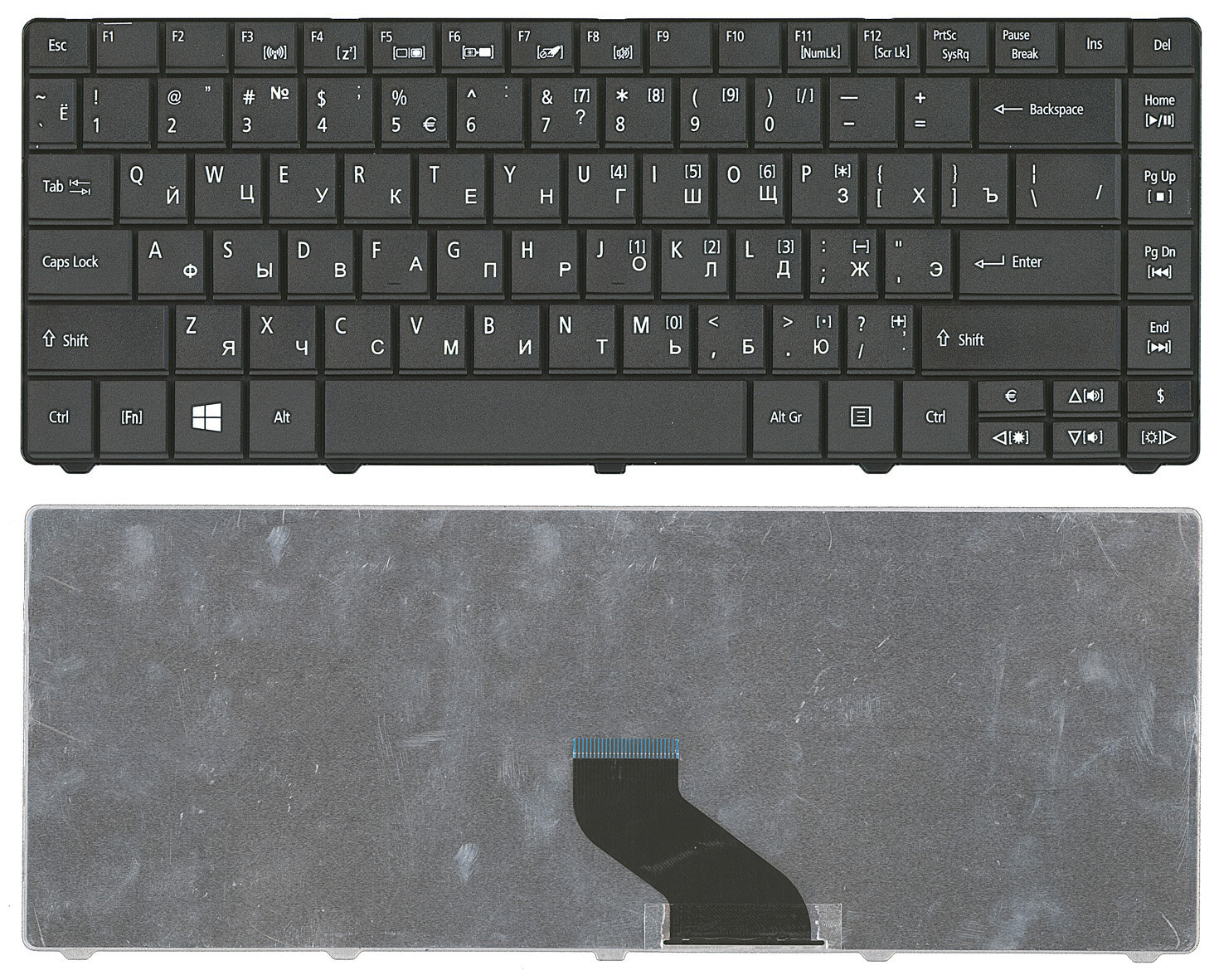Клавиатура для ноутбука Acer Aspire E1-421, E1-431, E1-471 (NSK-ATK0R) черная