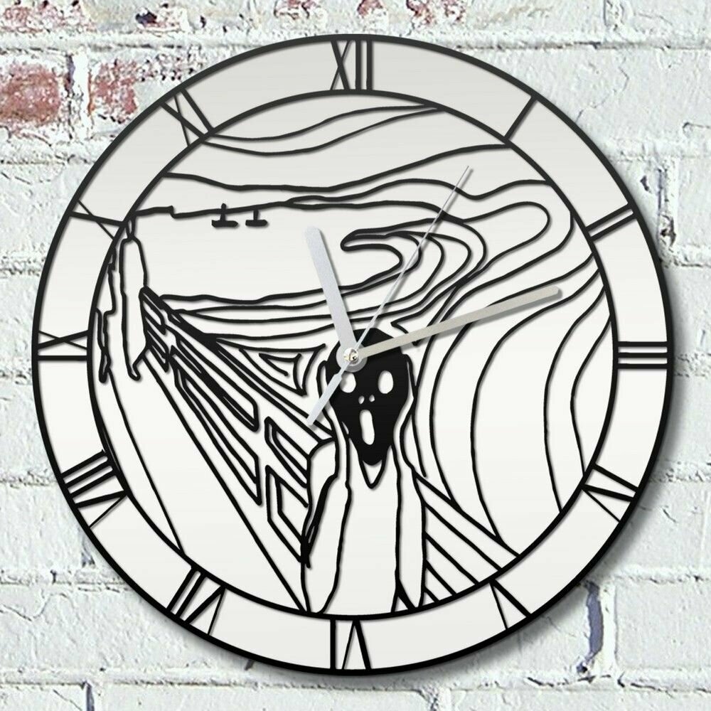 Настенные деревянные бесшумные часы Крик - 2345