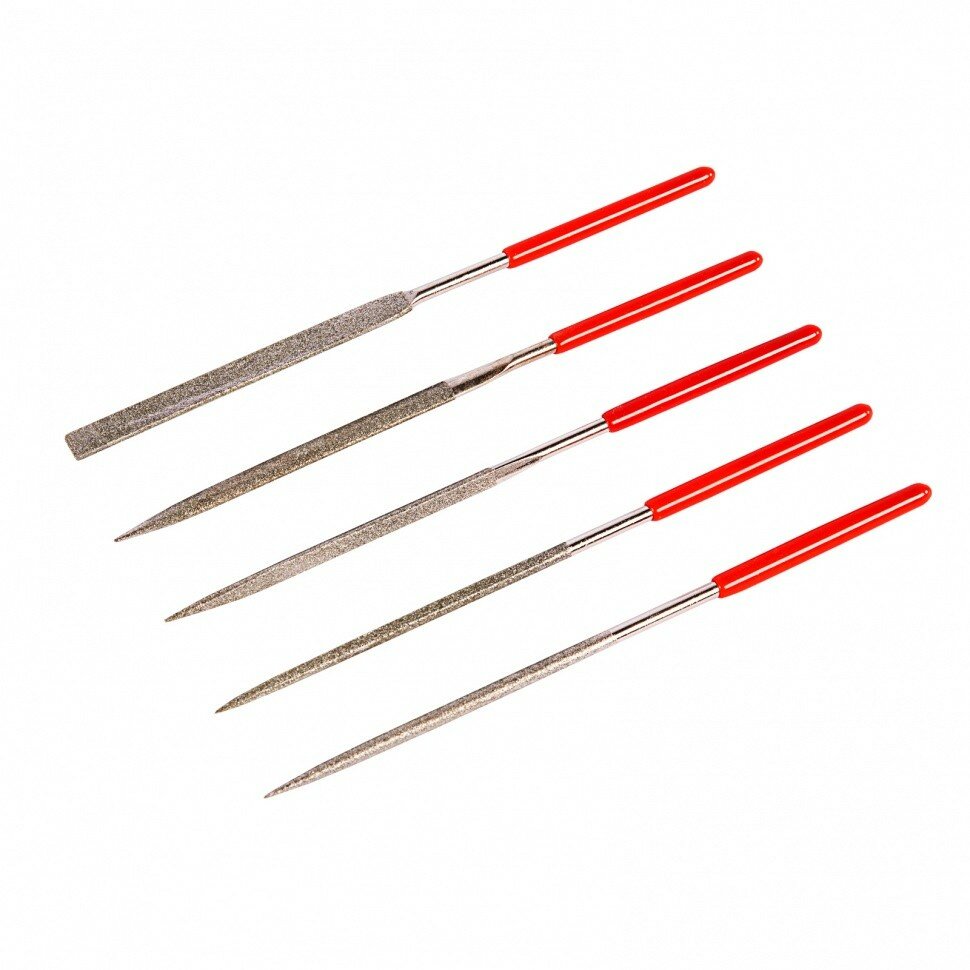 MATRIX Набор надфилей алмазных, 140 х 70 х 3 мм, 5 шт Matrix Master, ( 15833 )