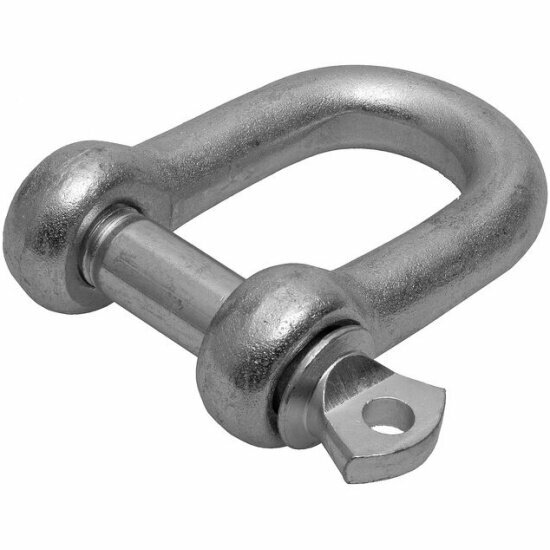 Скоба такелажная Зубр 16, 4 шт, ип прямой, оцинкованная, 4-304515-16