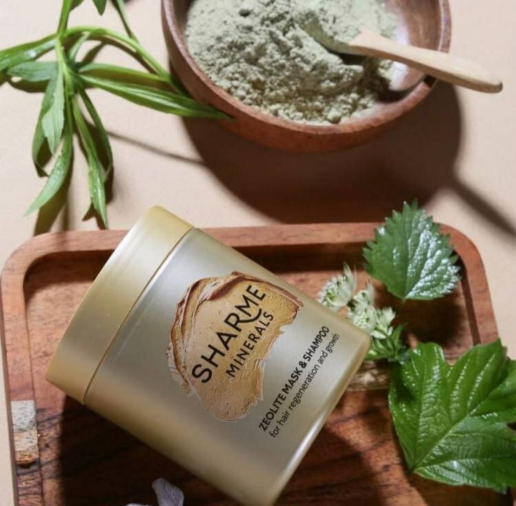 Цеолитовая маска-шампунь Sharme Minerals для восстановления и роста волос, 162 г, GreenWay