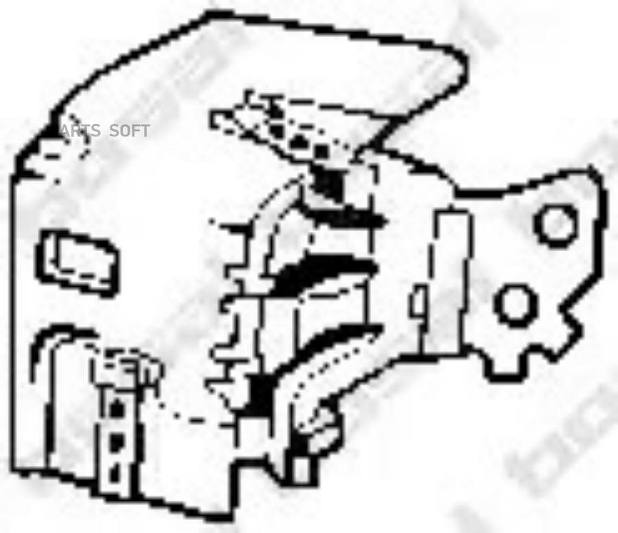255151 BOSAL Кронштейн глушителя RENAULT CLIO 1.4/1.6/1.9D 98-