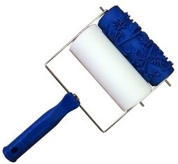 Декоративный Жесткий Резиновый Валик цветущая роза Stmdecor EL005A(066Y) с Подставкой 15см.