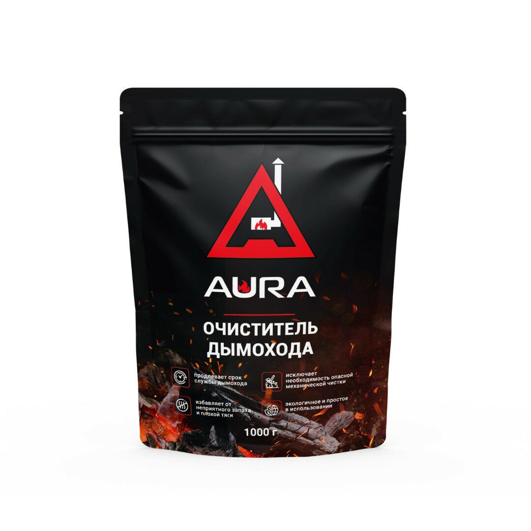 Удалитель сажи для дымохода Aura, пакет 1000 г.
