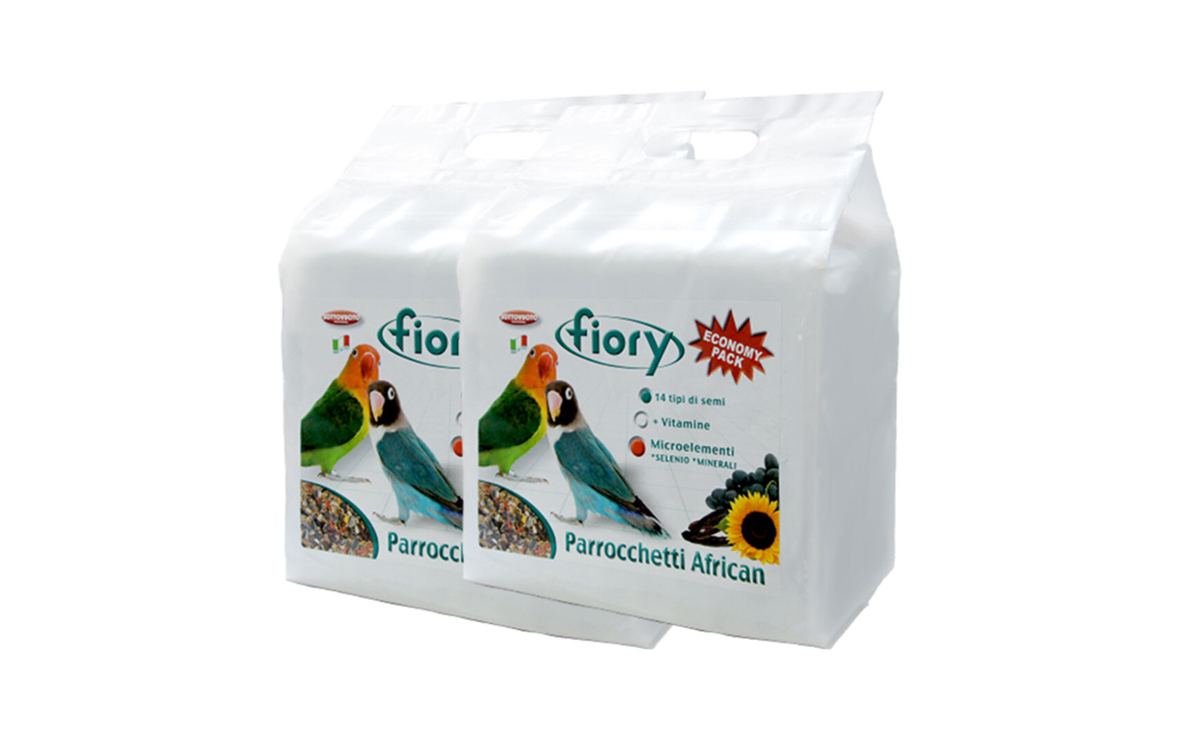 FIORY корм для средних попугаев Parrocchetti African 3,2 кг х 2 шт.