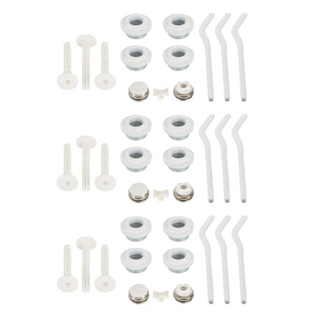 Набор присоединительный (685643) 1" х 1/2" для радиатора 13 предметов белый (3 шт.)