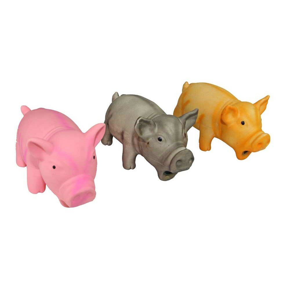 Игрушка Dogman Поросенок хрюкающий 15см, в ассортименте