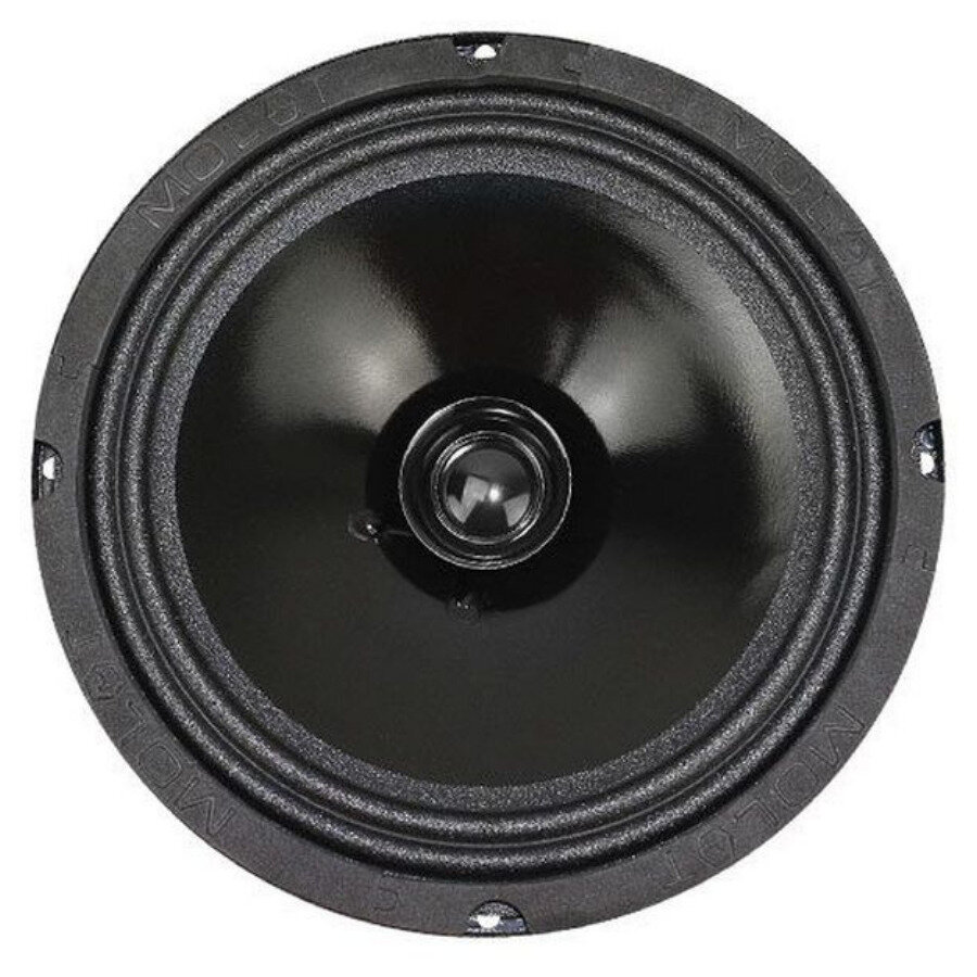 Динамики урал АС-M200 MOЛOT, Колонки автомобильные, Акустическая система для авто, Аудиосистема в машину, однополосная 8 дюймов, мощность 200 Вт, частотный диапазон 80 - 10000 Гц, 2 шт