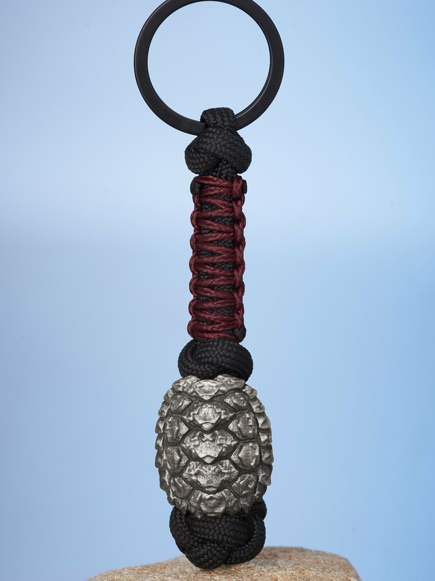 Бусина на темляк «Панцирь воин нейзильбер»