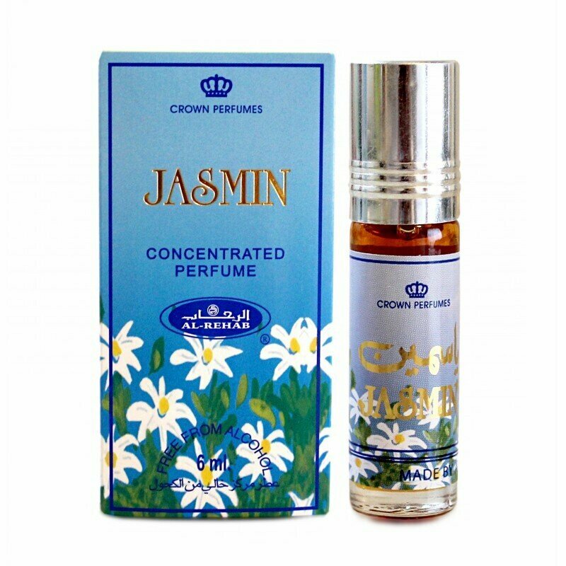 Al-Rehab Concentrated Perfume JASMIN (Масляные арабские духи жасмин Аль-Рехаб), 6 мл.