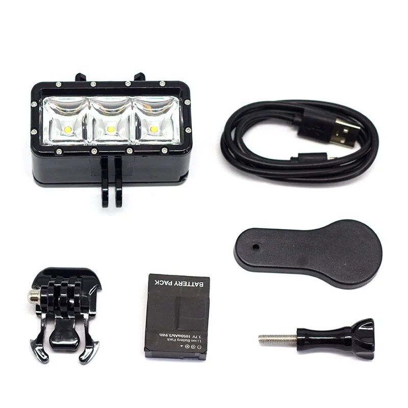 GloryStar Водонепроницаемая лампа-фонарик для GoPro