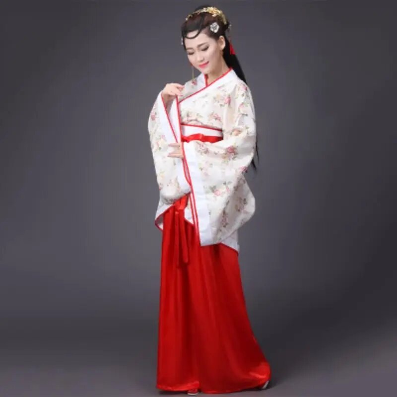 Женский китайский костюм Hanfu, размер S, цвет как на фото