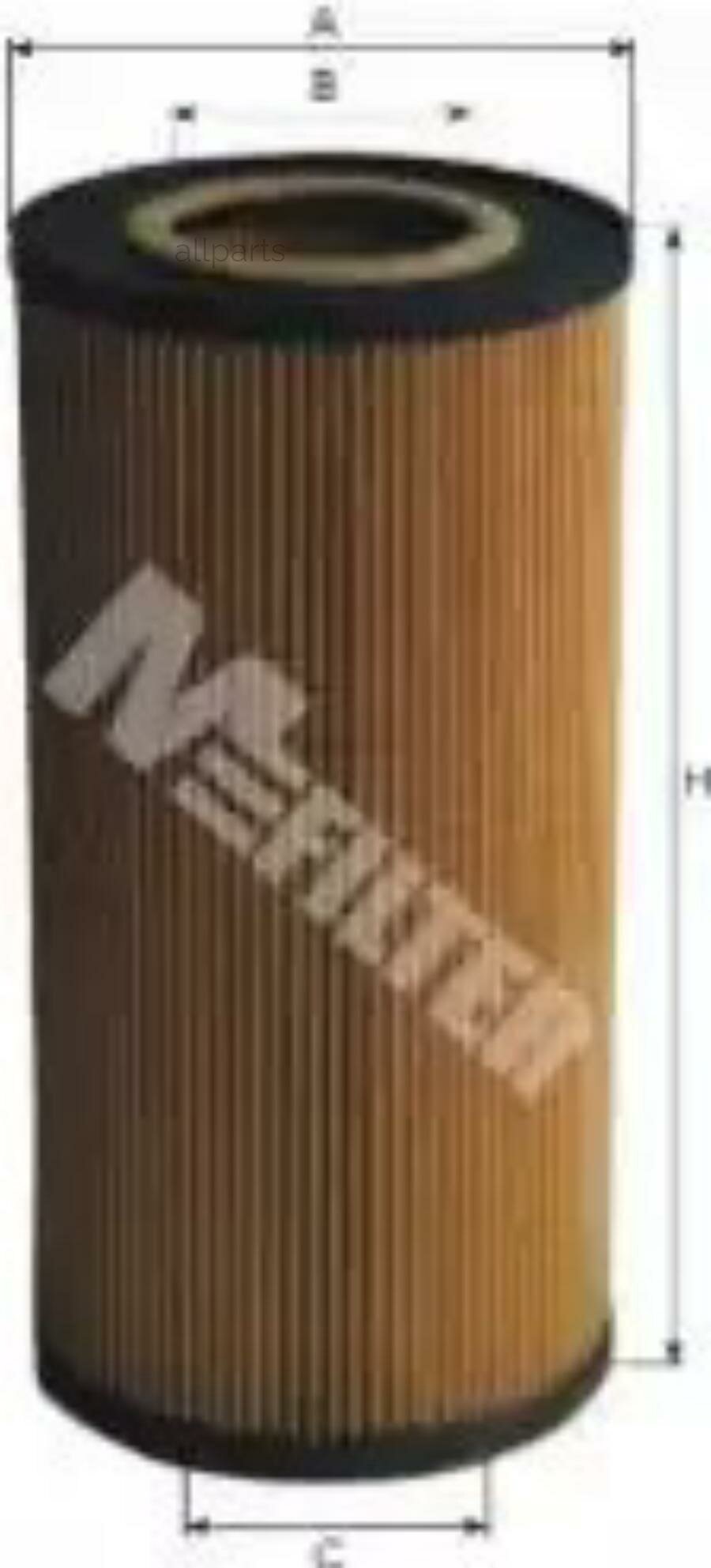 M-FILTER TE643 фильтрующий элемент масла !(бп)H220.7 D111 d56 \ DAF CF85/XF95/105 05>