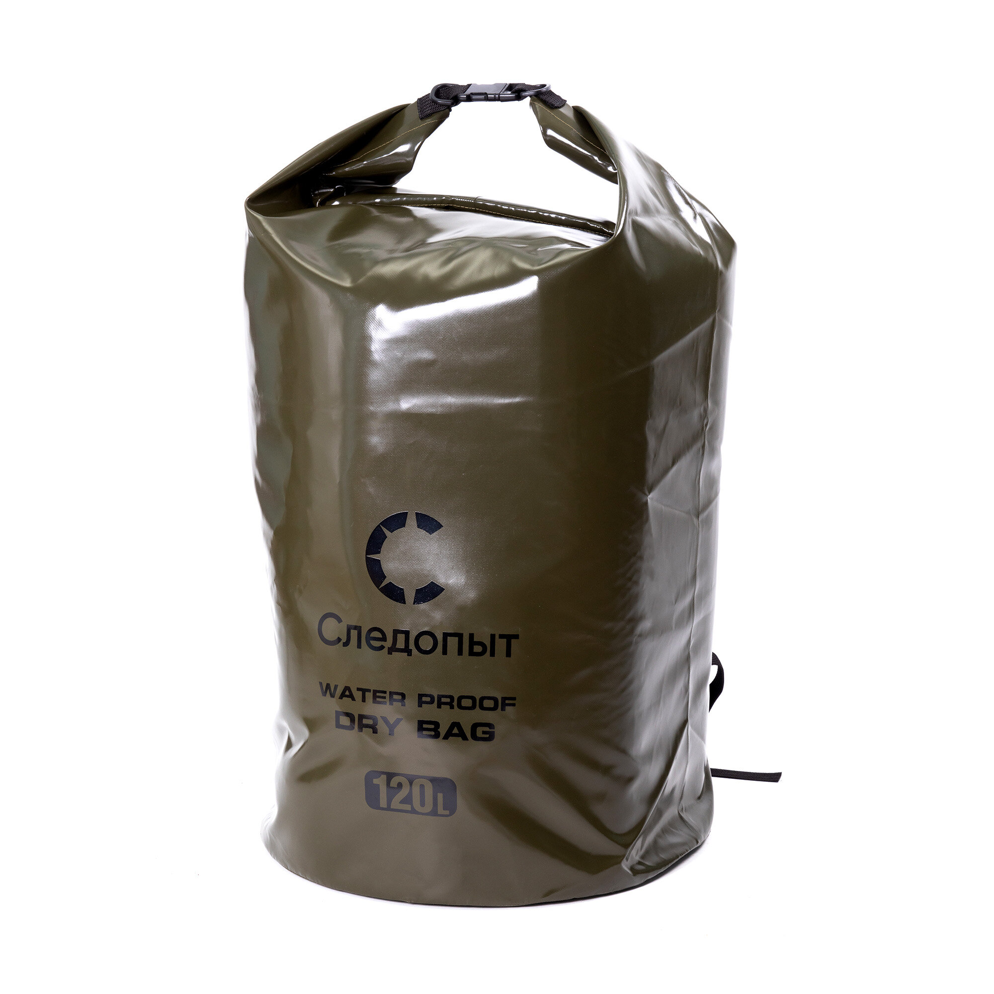 Гермомешок следопыт - Dry Bag, с лямками, 120 л, ПВХ, цв. хаки/20/