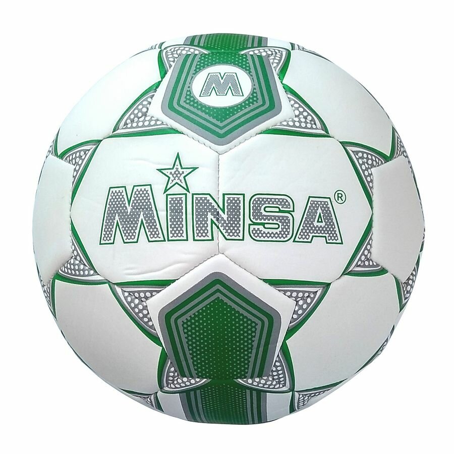 Мяч футбольный Minsa 9092, ПВХ, 32 панели, 450 гр, размер 5