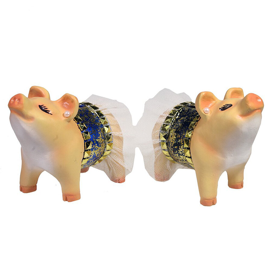 Копилка Хрюша Матильда (микс синий+черный), 14.5*6.5*11 см KSMR-714577/SK105