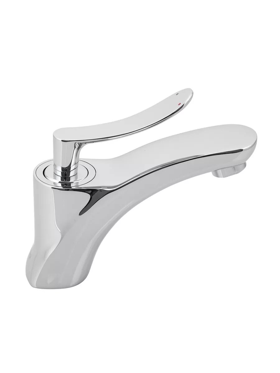 Смеситель для раковины F1081, хромированный, с удобным управлением и стильным дизайном