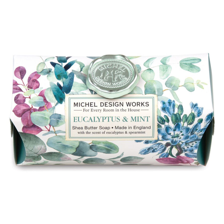 Мыло в бумажной обертке Michel Design Works Эвкалипт и мята 246 г, 11х7х5 см, п/к