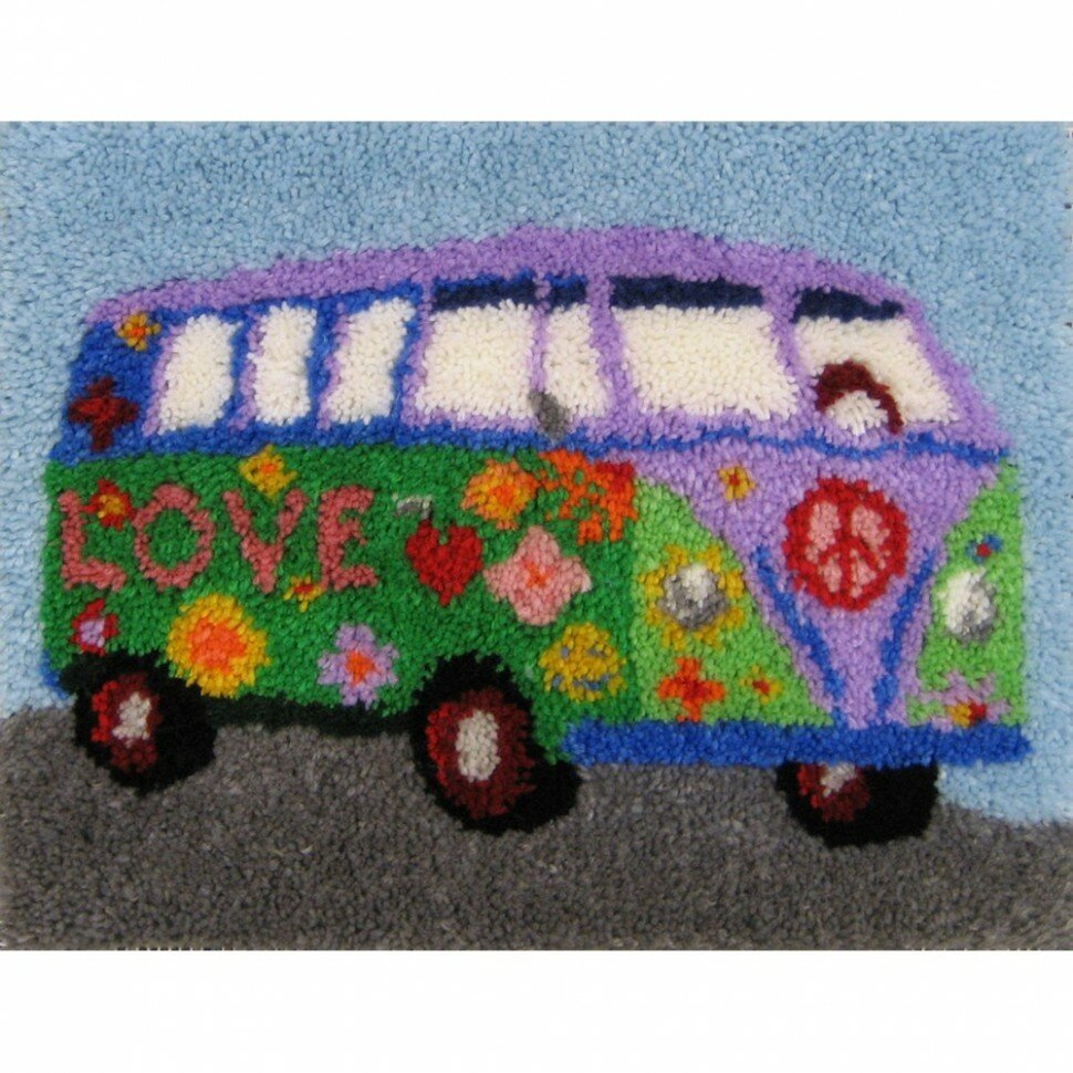 Набор - ковровая техника MCG Textiles #37647 Peace Van - Фургон, 68.6 x 50.8 см
