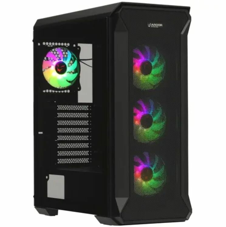Корпус для пк, корпус для компьютера, ARDOR GAMING Rare M2 ARGB, черный