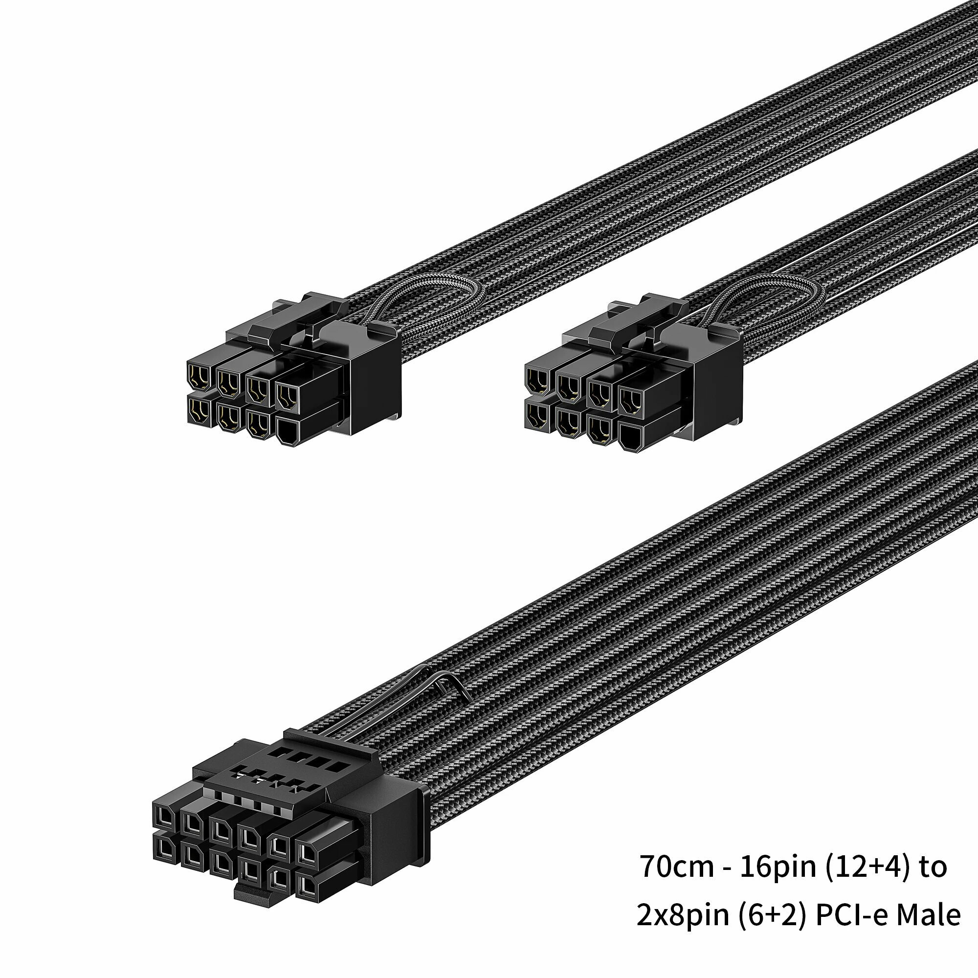 Кабель питания Fasgear PCIe 5.0 70 см для RTX 4070 4080 4090