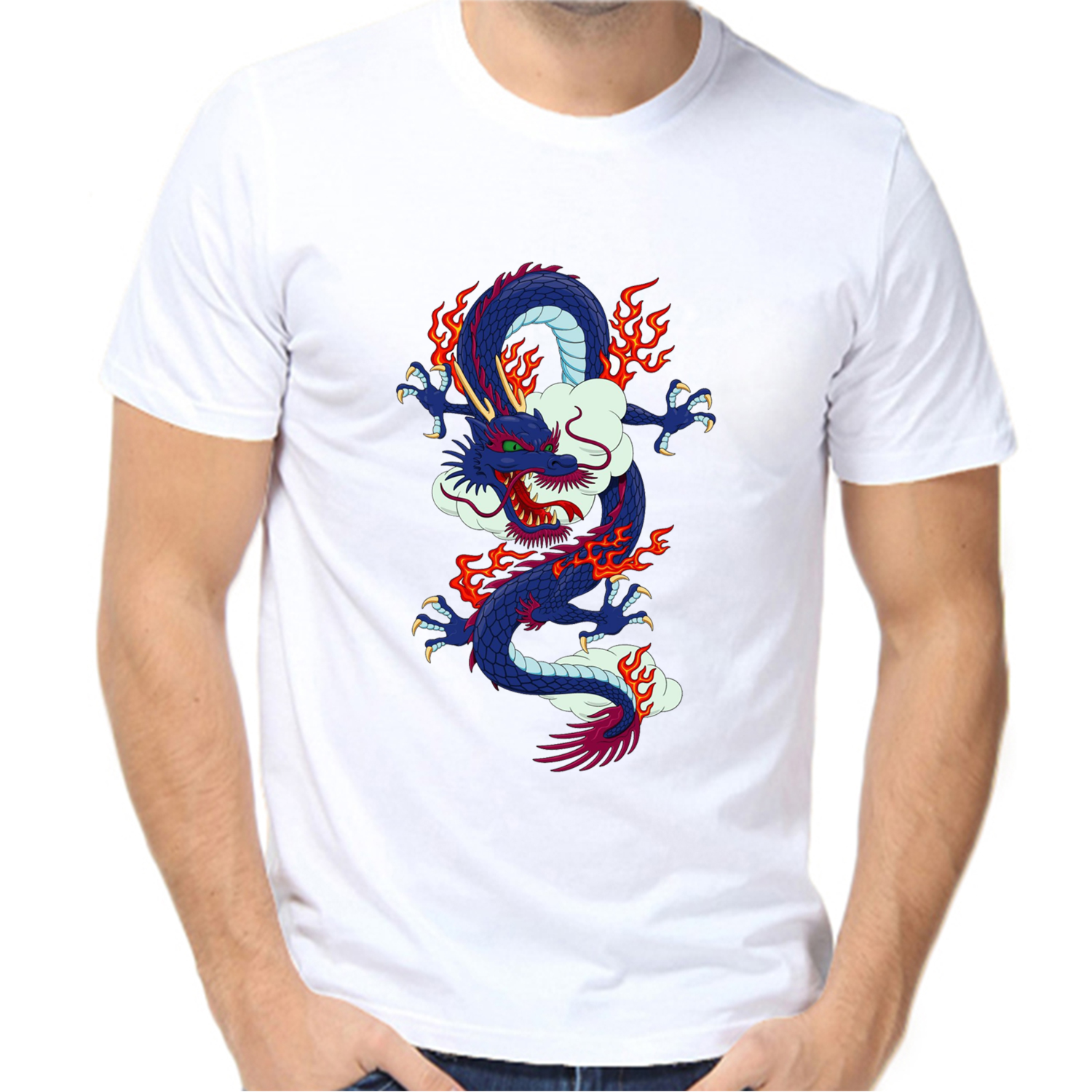 Футболка с каринкой дракона