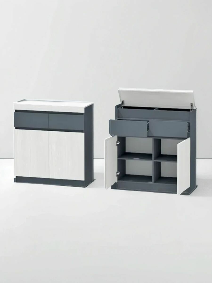 Комод Диал Иннэс, 100 см x 110 см х 42,4 см, с шариковыми направляющими, ясень анкор