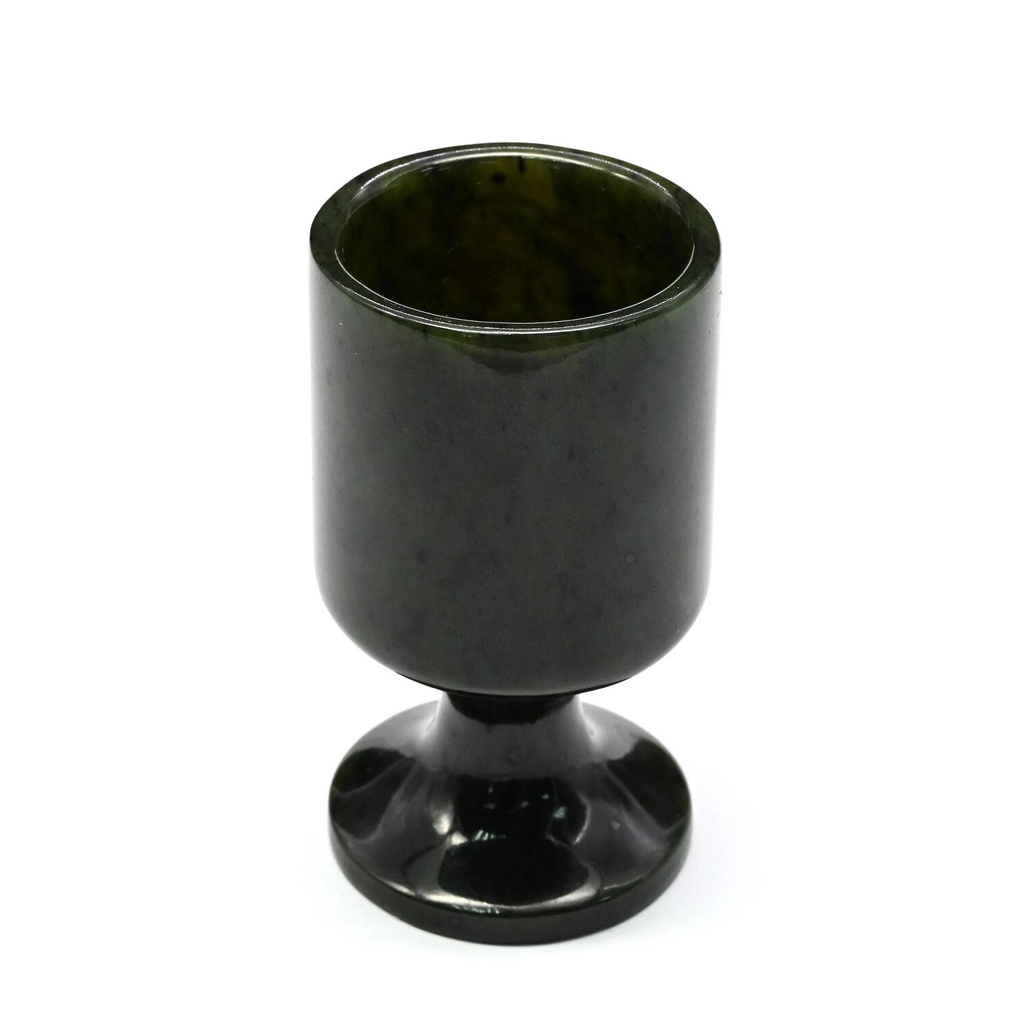 Стопка на ножке из нефрита 40*40*70мм .