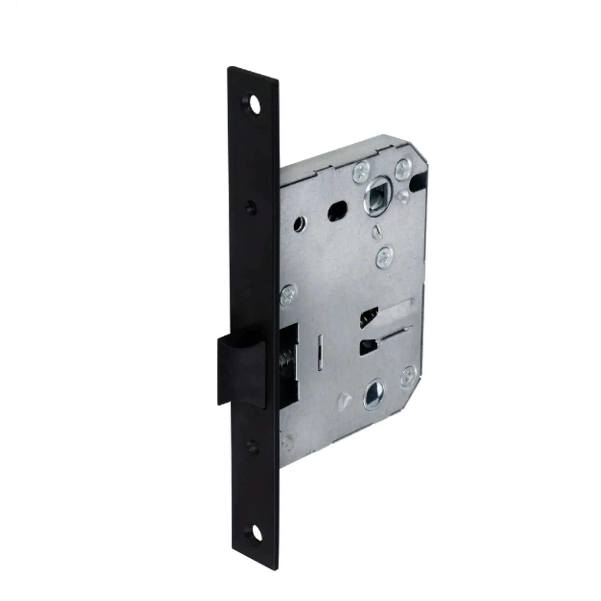 Защёлка под фиксатор 50-70 мм, металлическая, габариты 84x164x20 мм, цвет черный