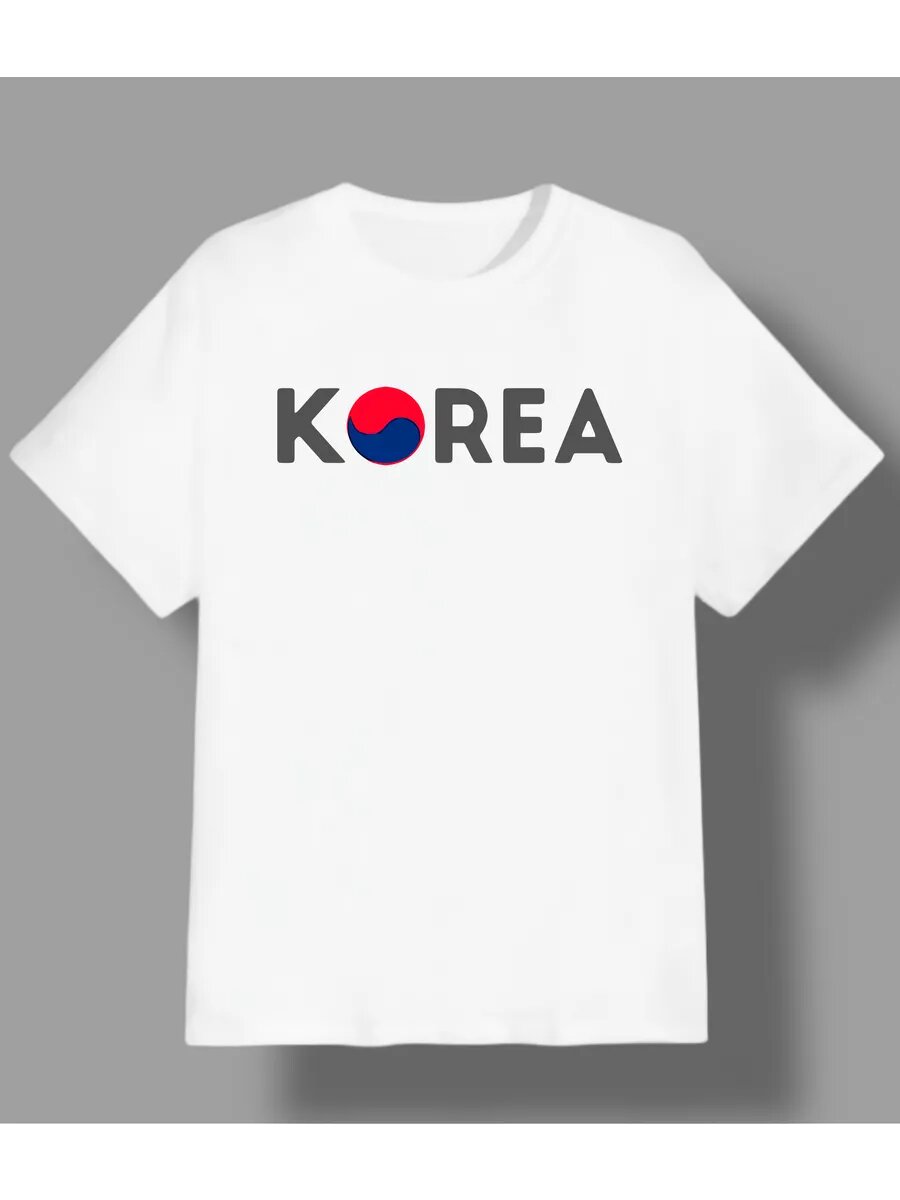 Футболка надпись корея